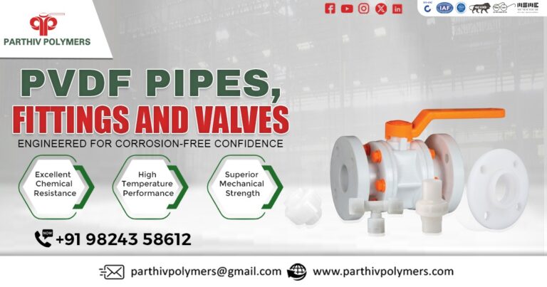 PVDF Pipes, Fittings and Valves in Ahmedabad - Parthiv Polymers